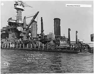 USS West Virginia at Pearl Harbor